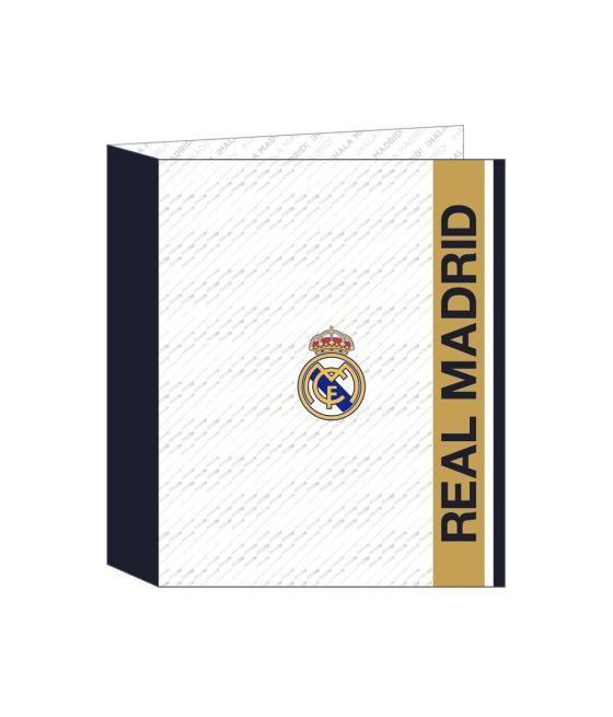 Carpeta 4 anillas lomo ancho safta folio real madrid 1 equipacion 23/24